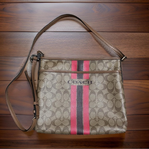 Coach | Bags | Coach Signature Varsity Shoulder Bag Bag Stripe File ...